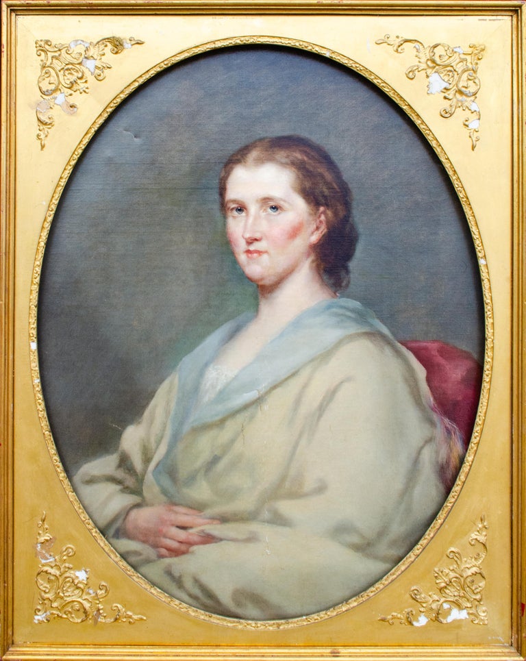 19th Century American School - American School Portrait of a Lady For ...