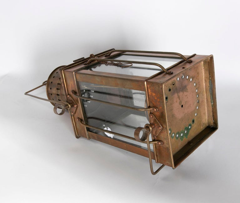 19th Century Amsterdam Bronze First-Class Ship's Lantern For Sale at ...