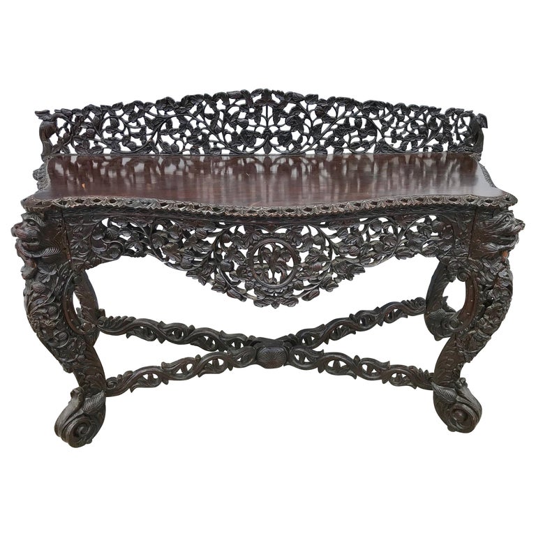 19th Century Anglo-Indian Console / Server at 1stDibs