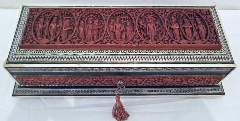 19th Century Anglo-Indian Document or Scroll Box For Sale at 1stDibs