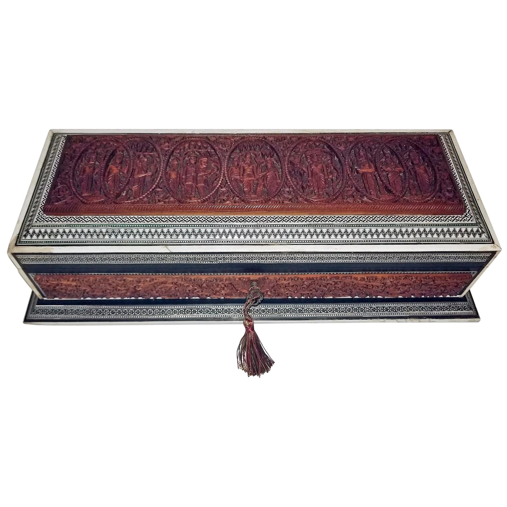 19th Century Anglo-Indian Document or Scroll Box For Sale at 1stDibs