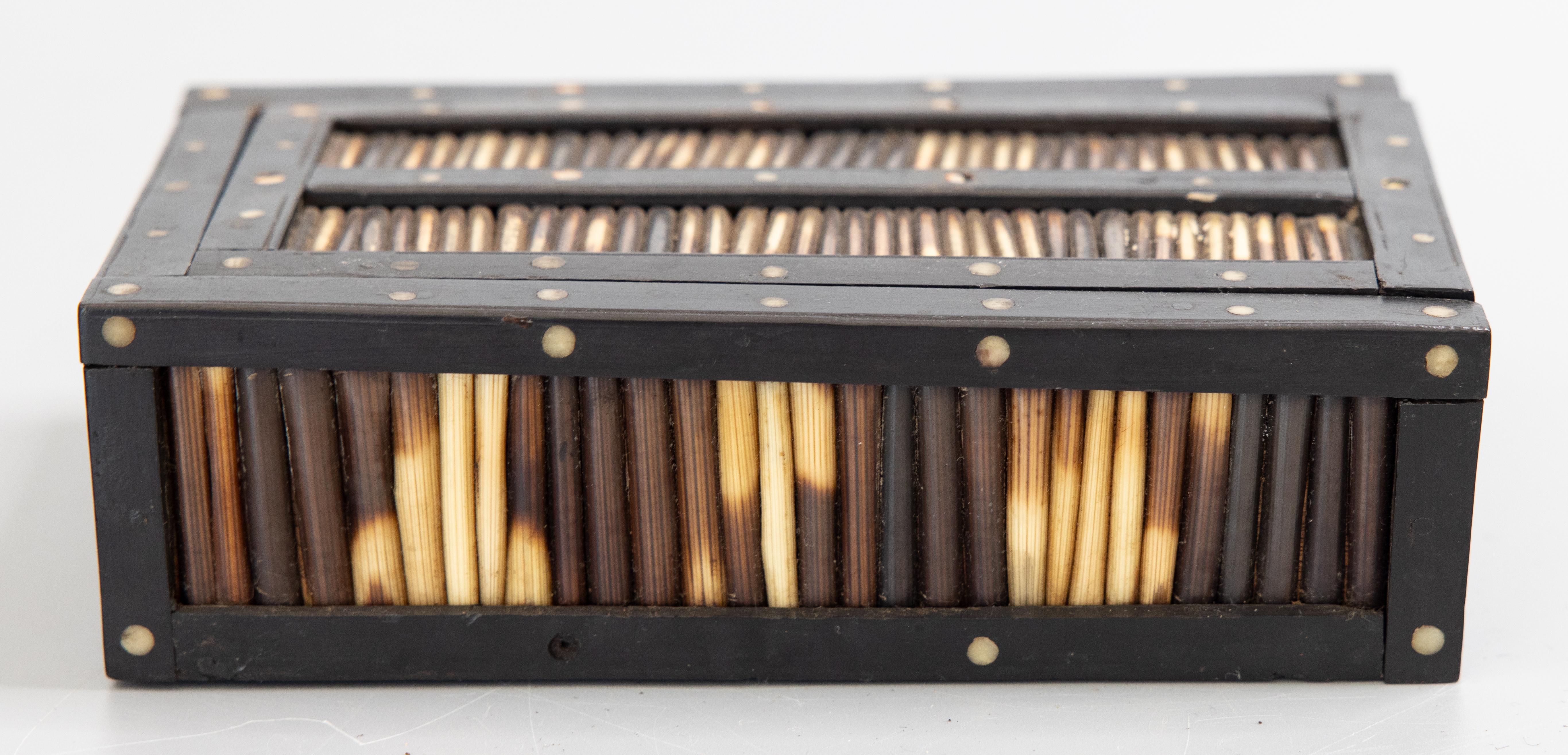 19th Century Anglo Indian Ebony and Porcupine Quill Box For Sale at ...
