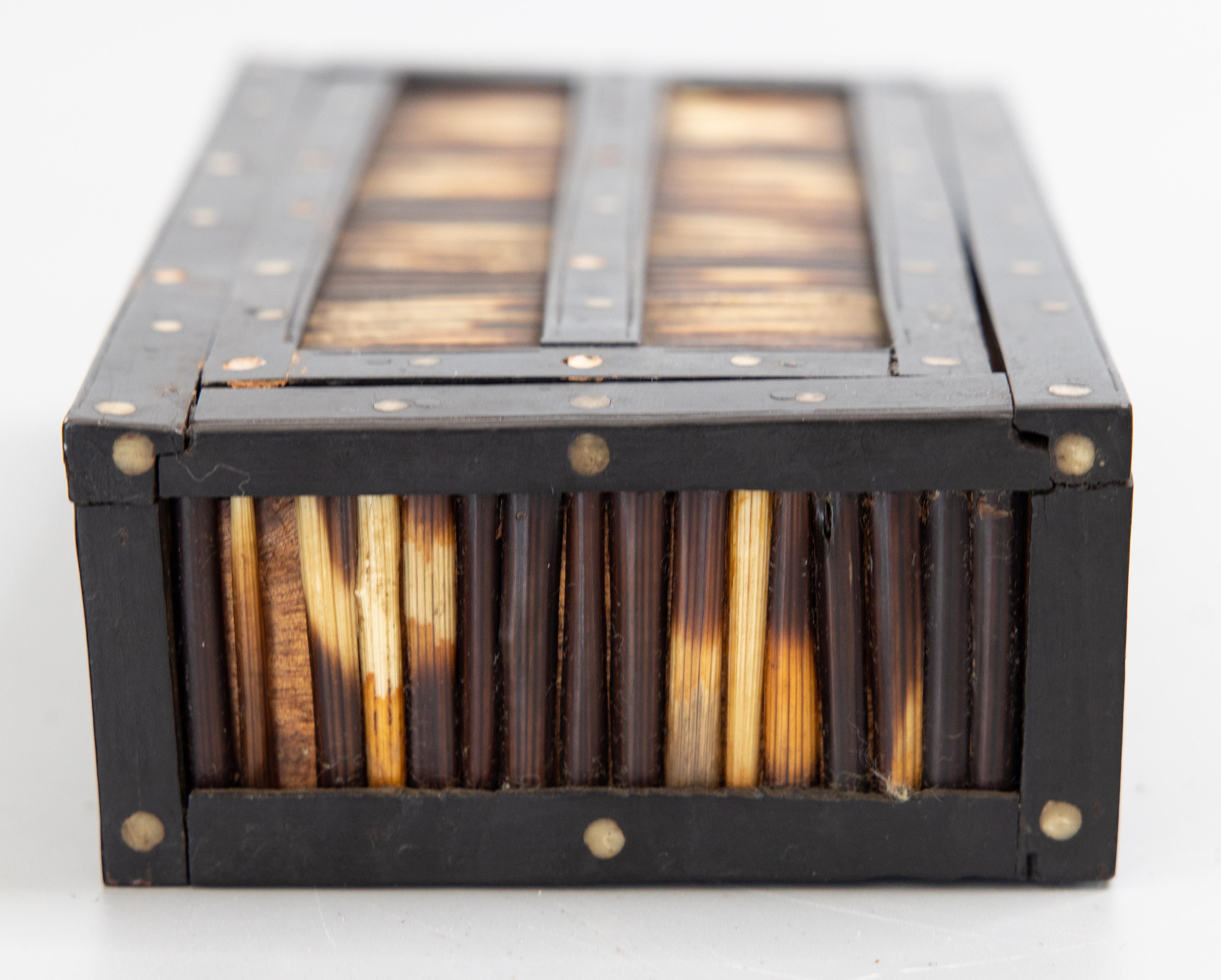 19th Century Anglo Indian Ebony and Porcupine Quill Box For Sale at ...