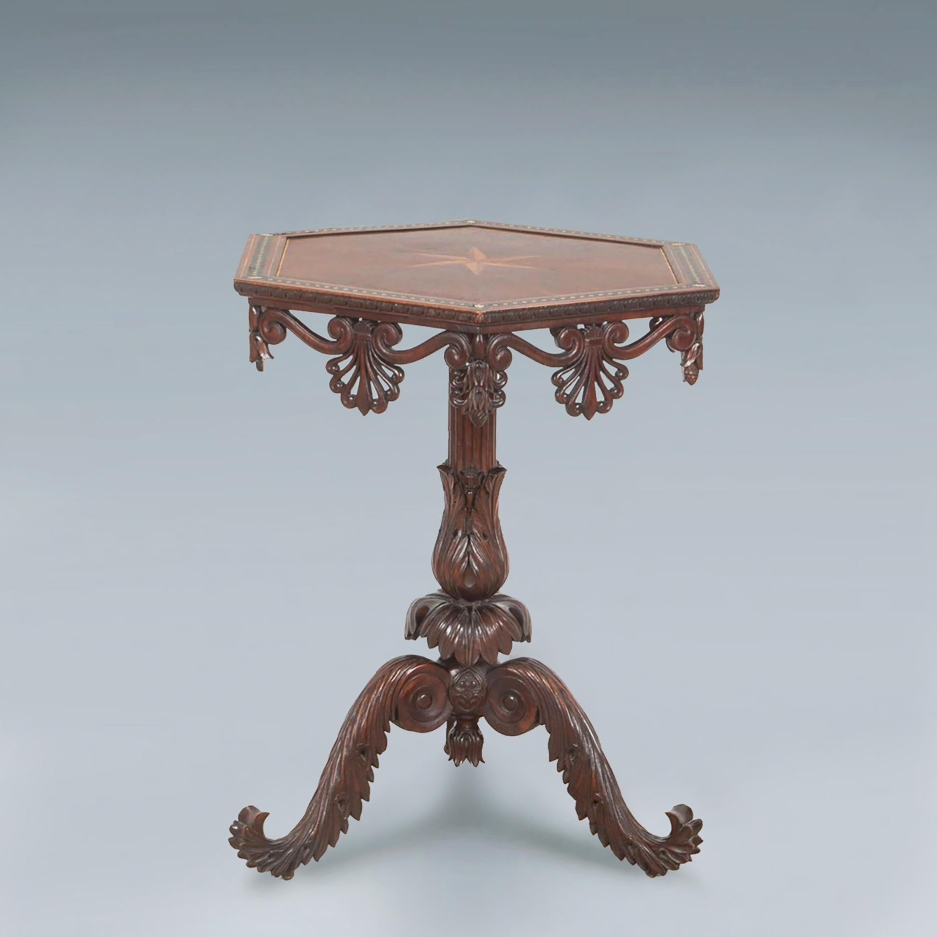19th Century Anglo Indian Snap Top Table For Sale at 1stDibs