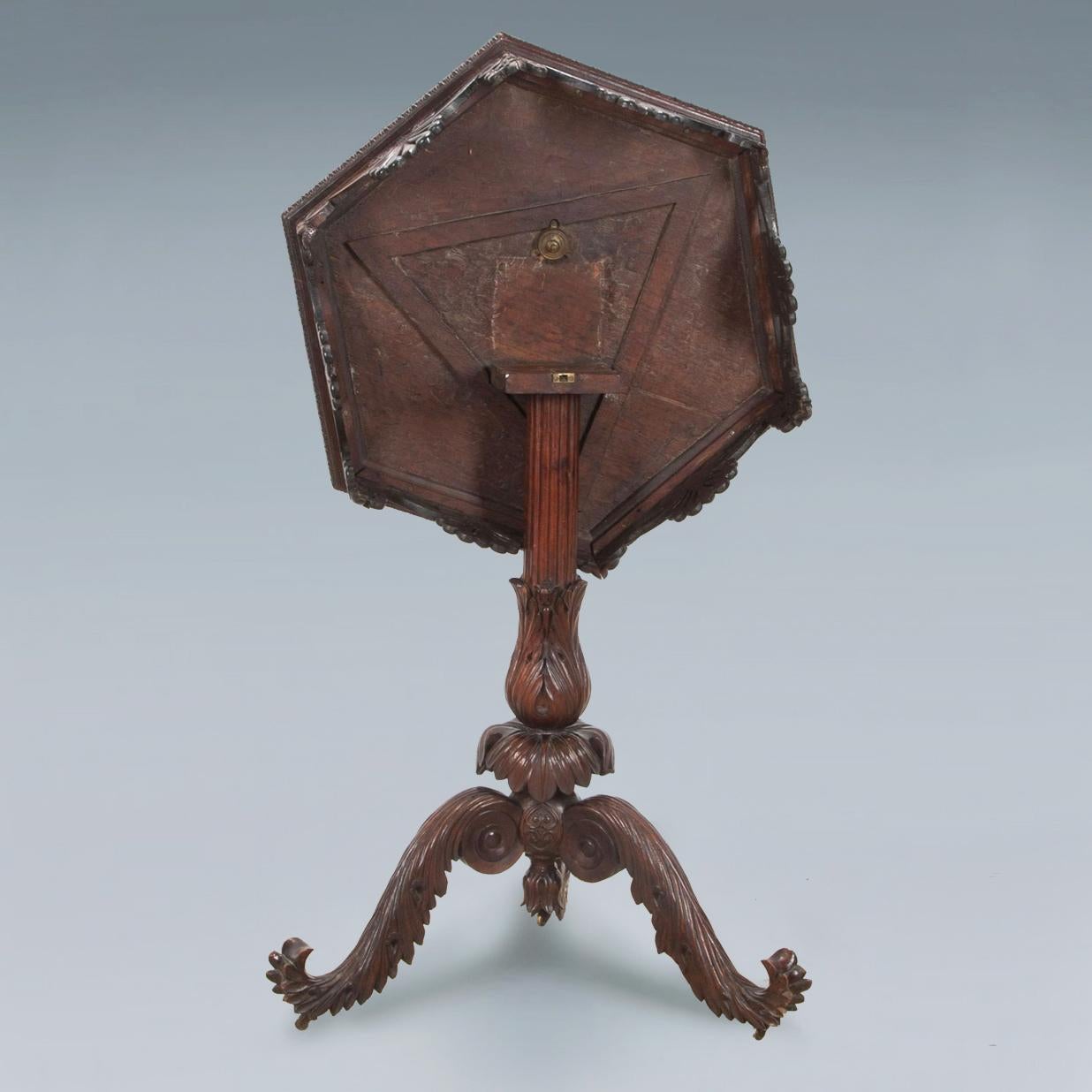19th Century Anglo Indian Snap Top Table For Sale at 1stDibs