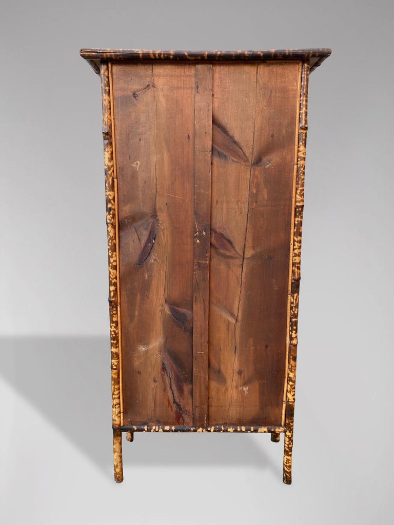 19th Century Anglo Japanese Tiger Bamboo Shelving Cabinet For Sale at ...