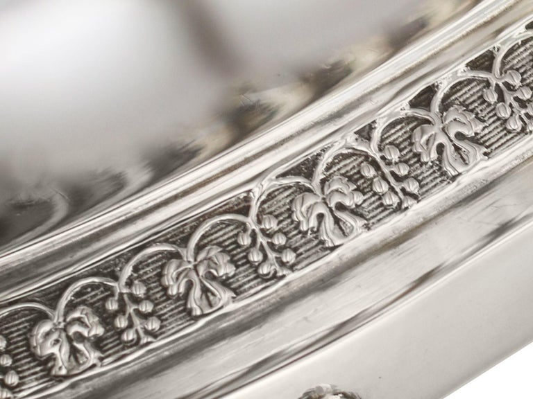 19th Century Antique 1845 Sterling Silver Locking Biscuit Box For Sale ...