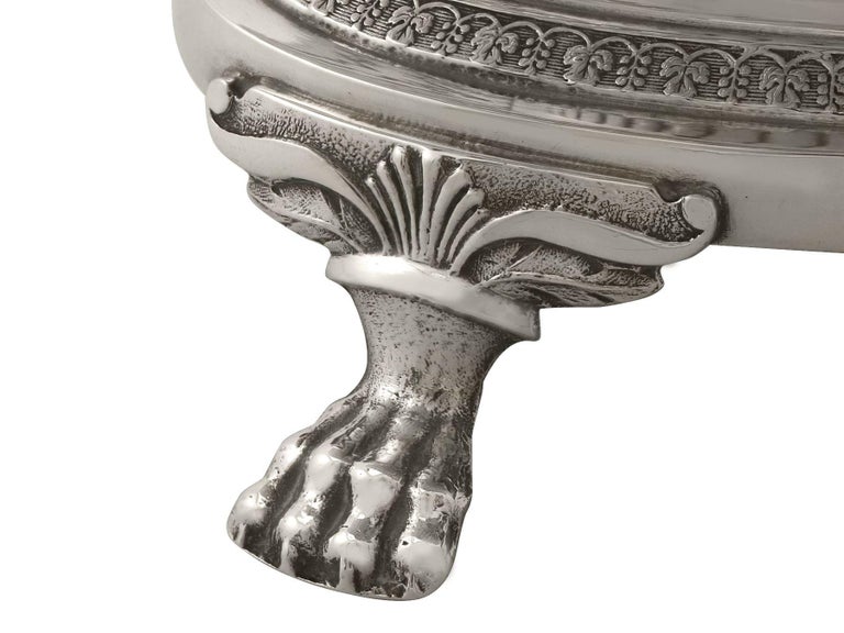 19th Century Antique 1845 Sterling Silver Locking Biscuit Box For Sale ...