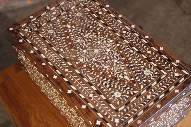 19th Century Antique Anglo-Indian Mother-of-Pearl Inlaid Box at 1stDibs