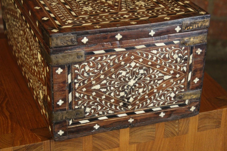 19th Century Antique Anglo-Indian Mother-of-Pearl Inlaid Box at 1stDibs