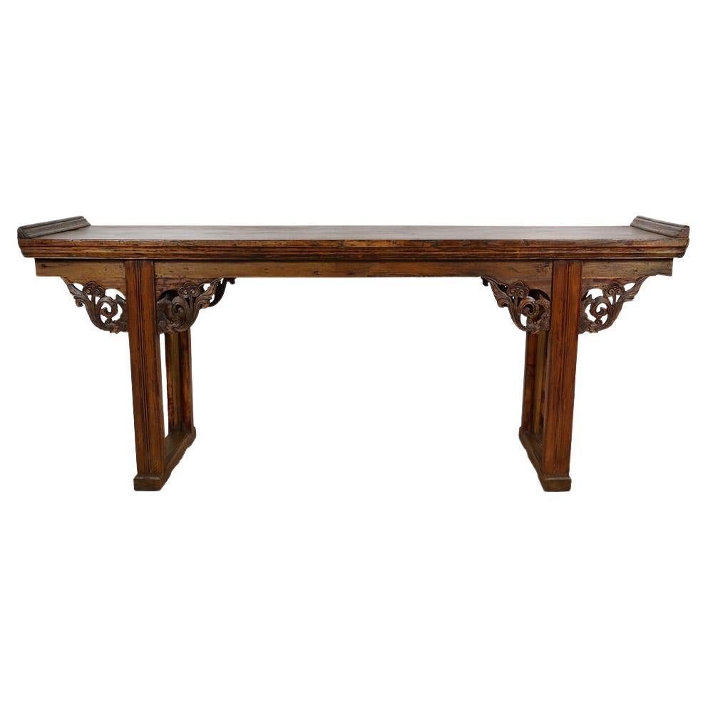 19th Century Antique Chinese Massive Carved Altar Table/Console For ...