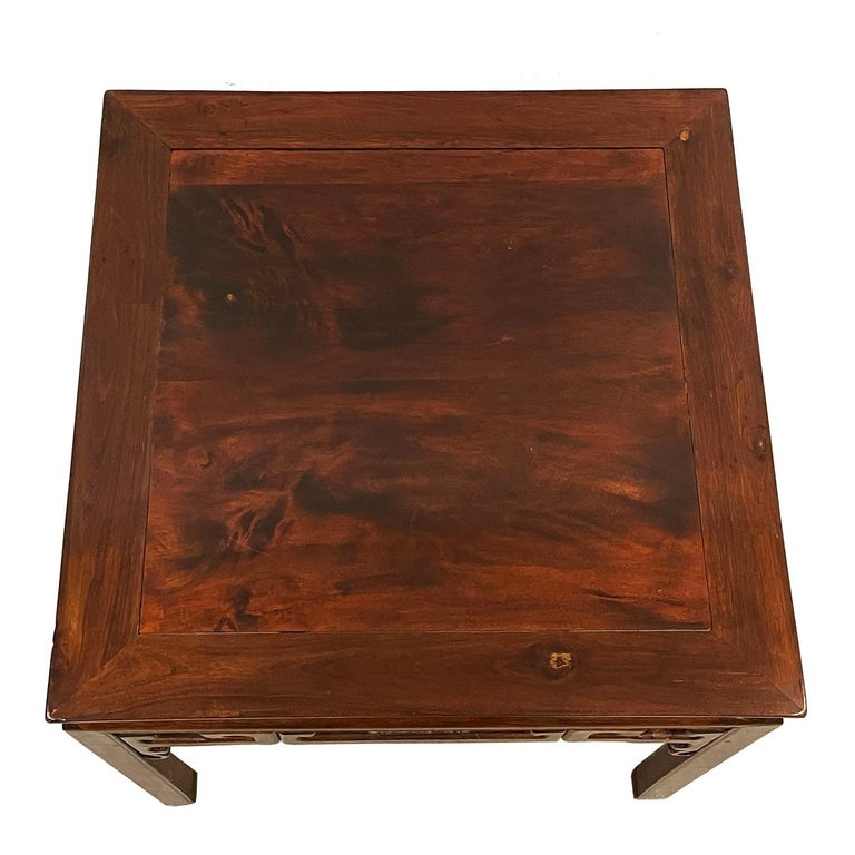 19th Century Antique Chinese Square Dining Table For Sale at 1stDibs