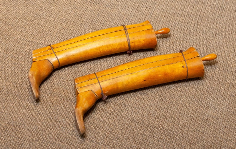 19th Century Antique English Crafted Maple Riding Boot Forms / Lasts ...