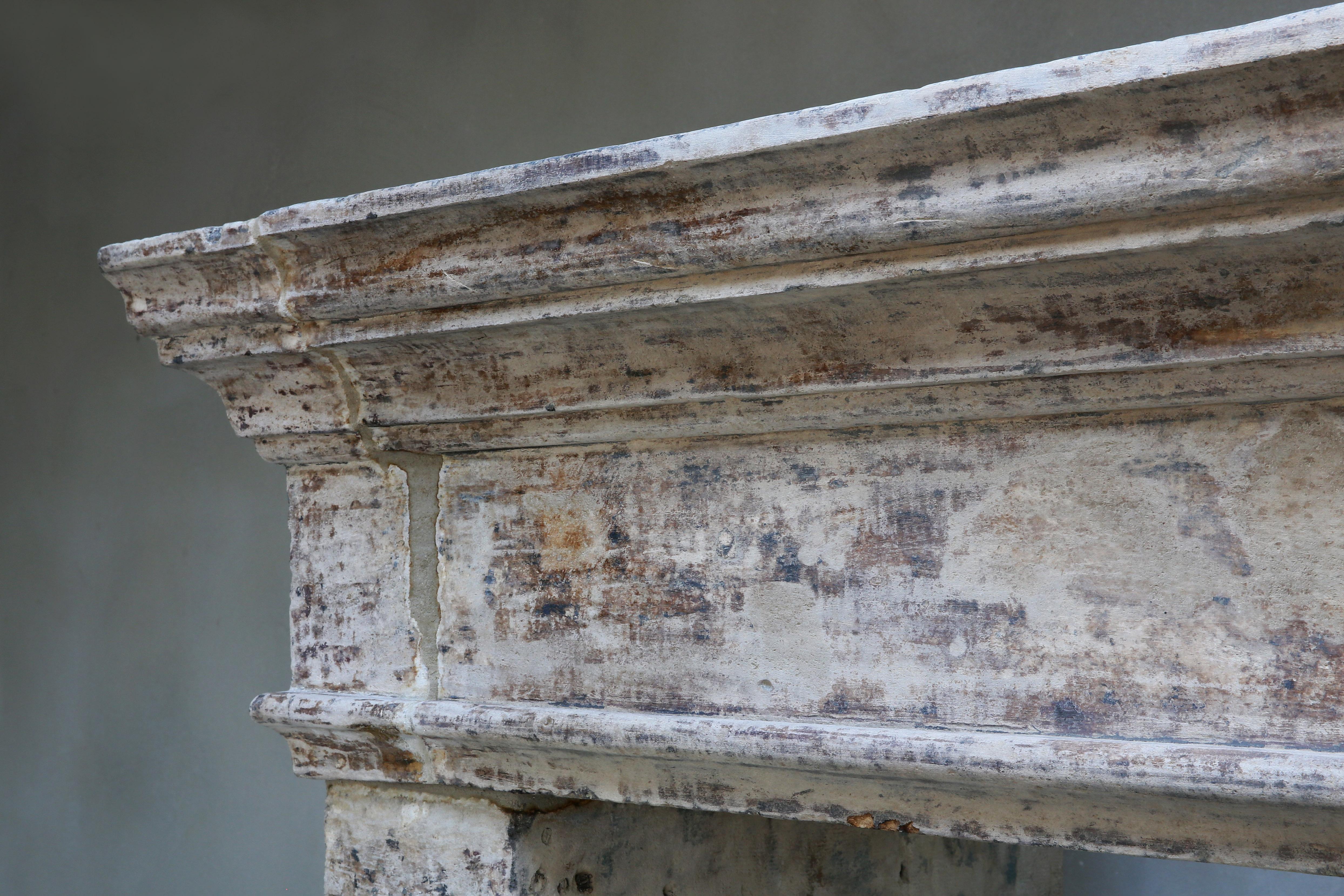 18th Century Antique Fireplace in Style of Louis XIII at 1stDibs