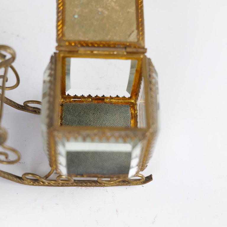 19th Century Antique French Set of Brass Wedding Caskets for Jewelry ...