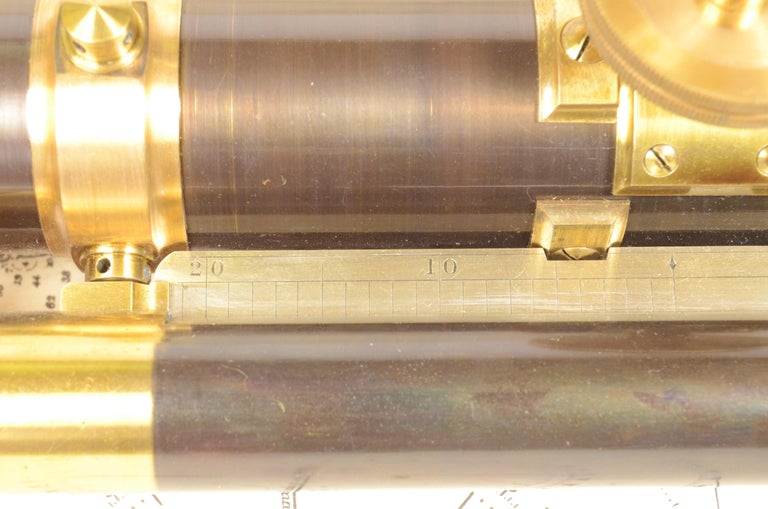 19th Century Antique Brass USA Surveyor Measurement Instrument F.H ...