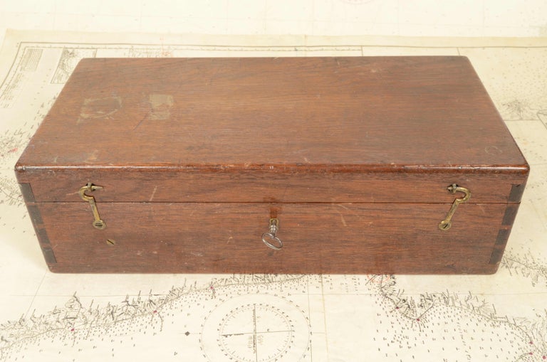 19th Century Antique Brass USA Surveyor Measurement Instrument F.H ...