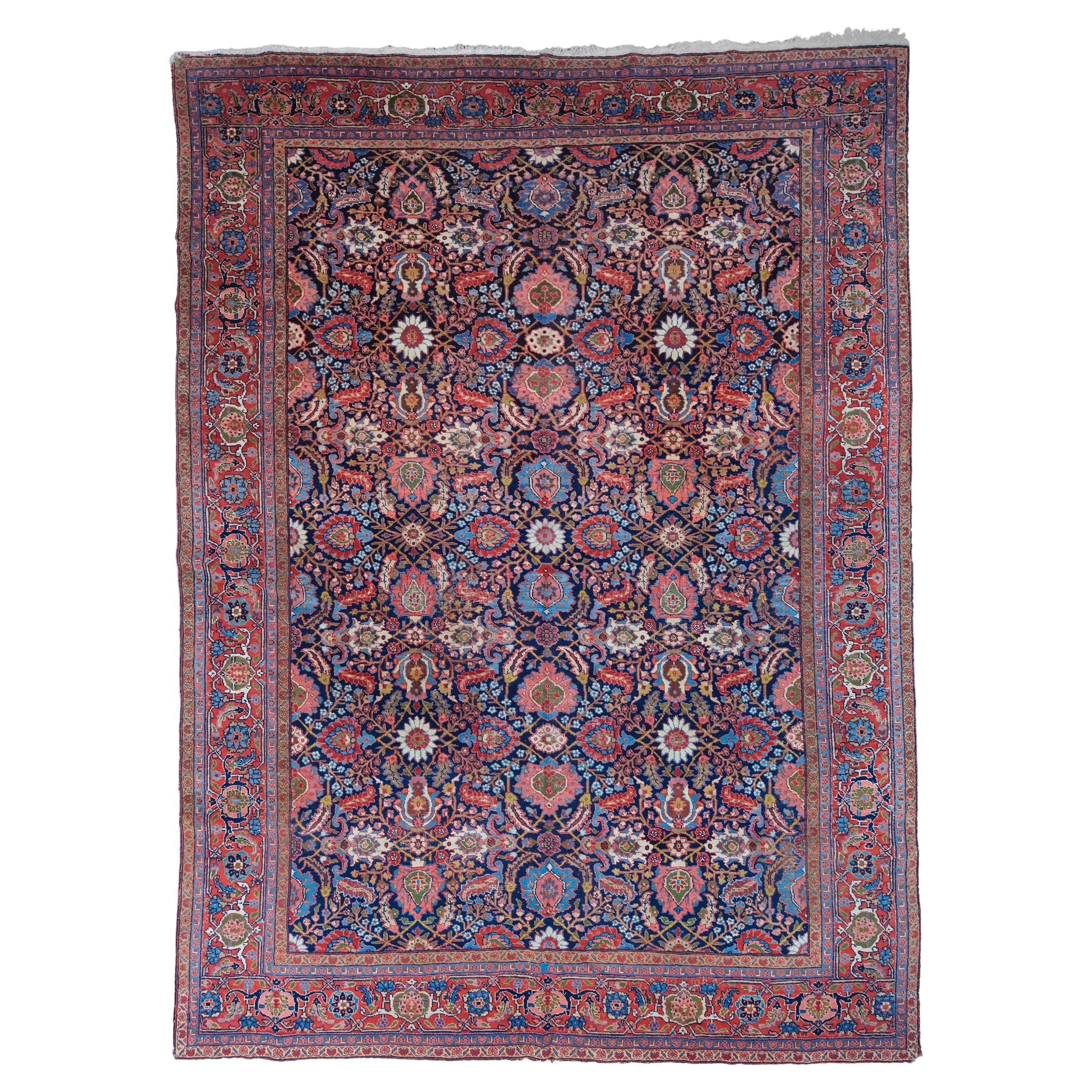 19th Century Antique Heriz Rug - Antique Wool Area Rug, Heriz Area Rug ...
