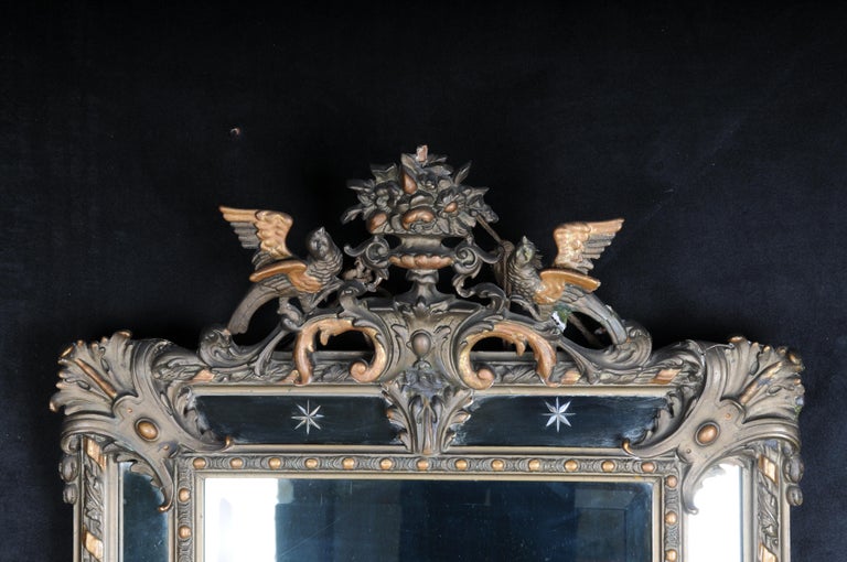 19th Century Antique Historicism Mirror, Around 1870, Gilded For Sale ...