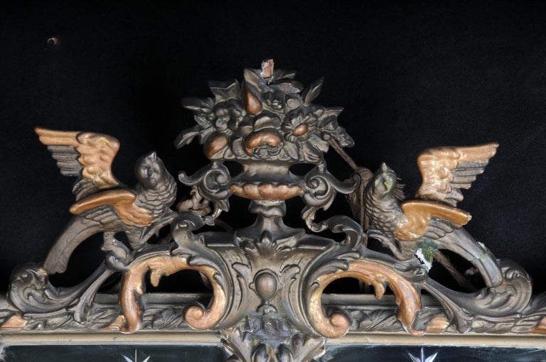 19th Century Antique Historicism Mirror, Around 1870, Gilded For Sale ...