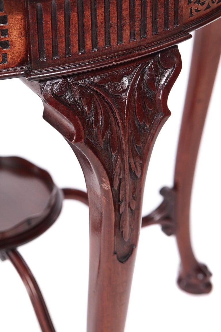 19th Century Antique Mahogany 'Chippendale Revival' Centre Table at 1stDibs