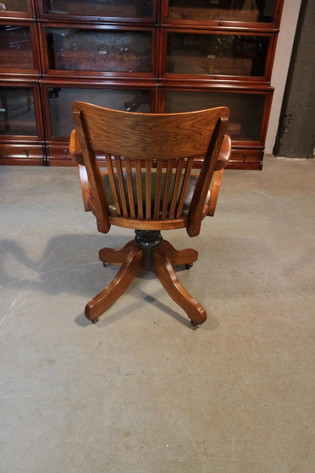 19th Century Antique Oak Office Chair at 1stDibs | oak desk chair ...
