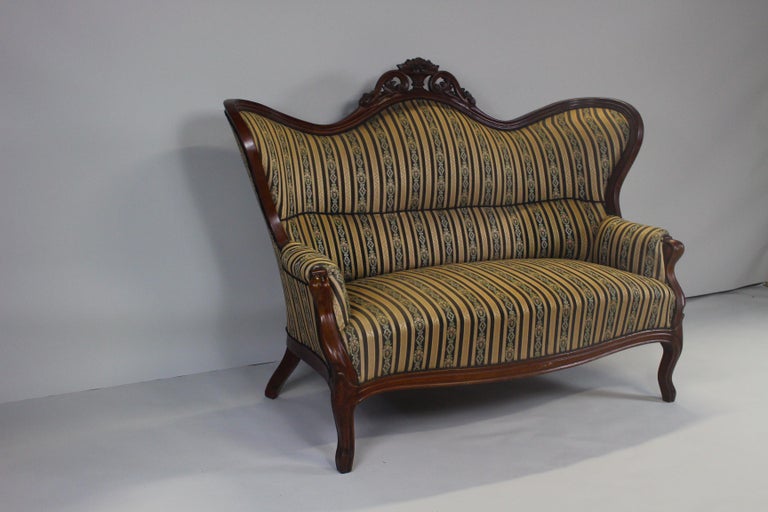 19th Century Antique Rococo Sofa For Sale at 1stDibs