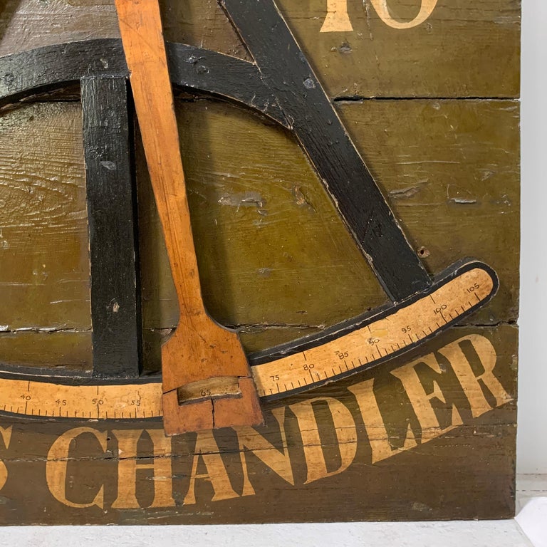 19th Century Antique Ships Chandler Shop Advertising Sign For Sale at ...