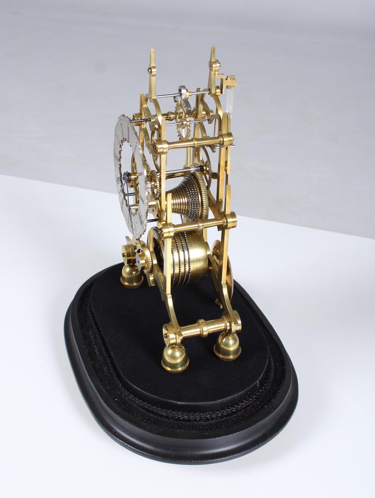 19th Century Antique Skeleton Clock, England, circa 1850 at 1stDibs