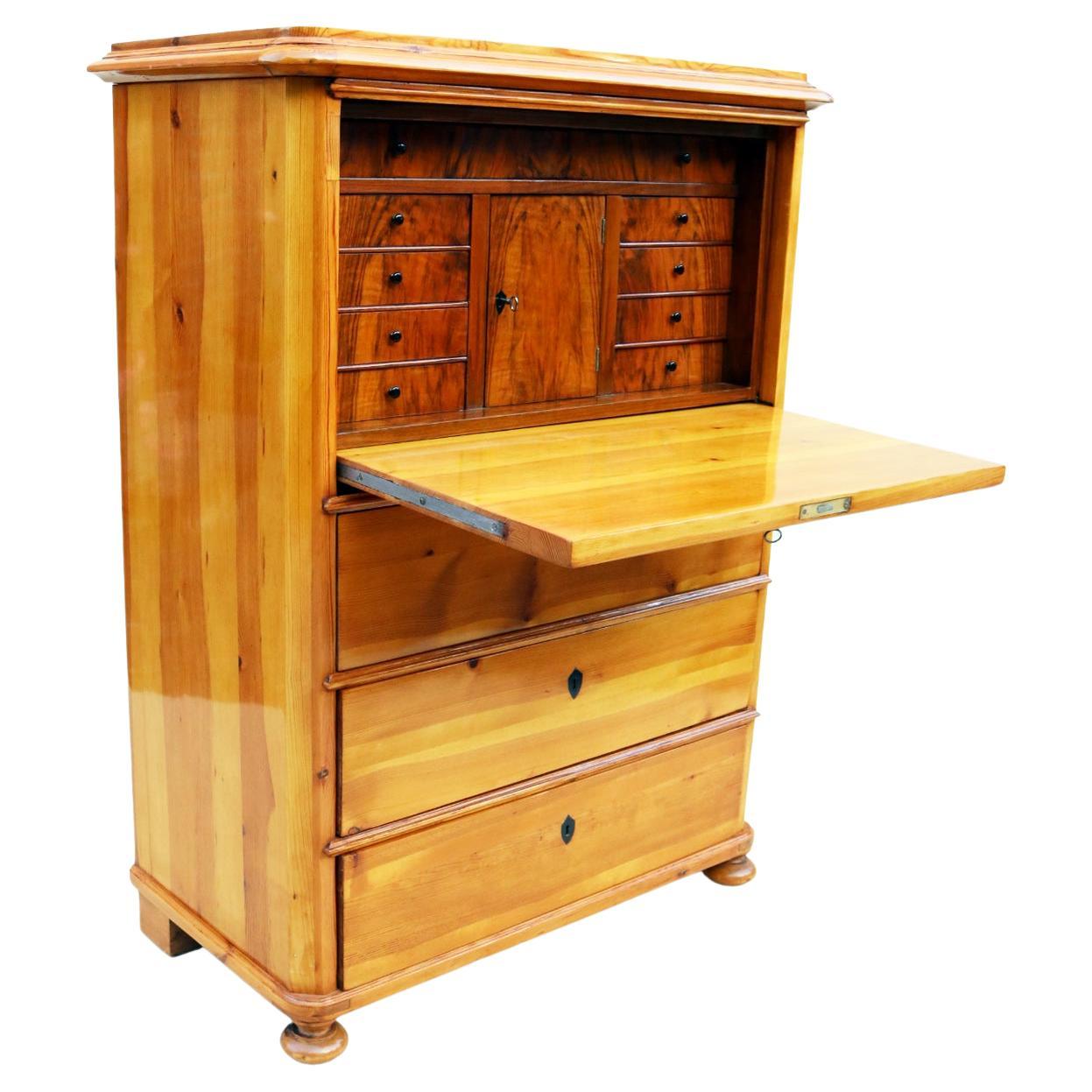 19th Century Biedermeier Secretary For Sale at 1stDibs