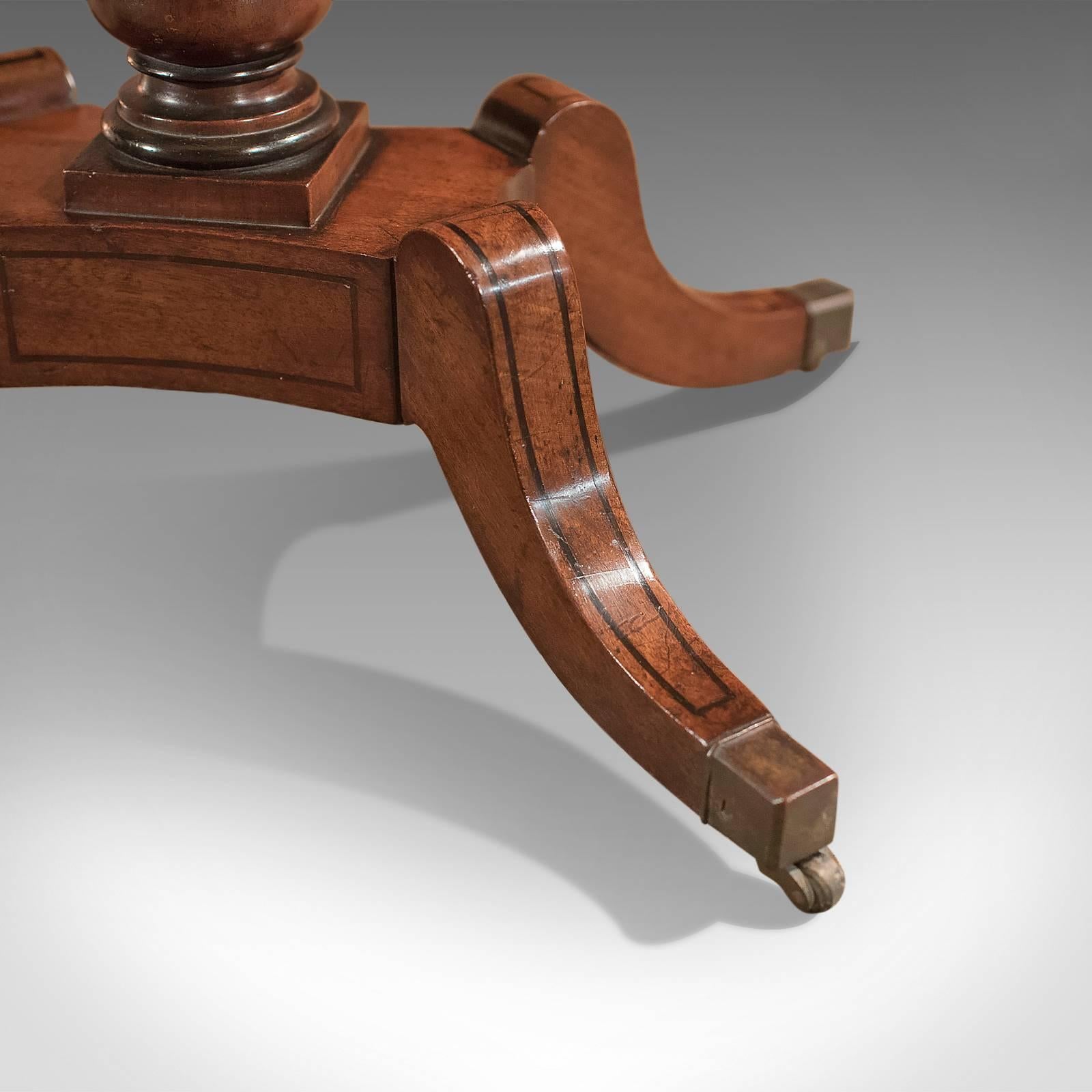 19th Century Antique Tapestry Display Stand, Regency Mahogany ...