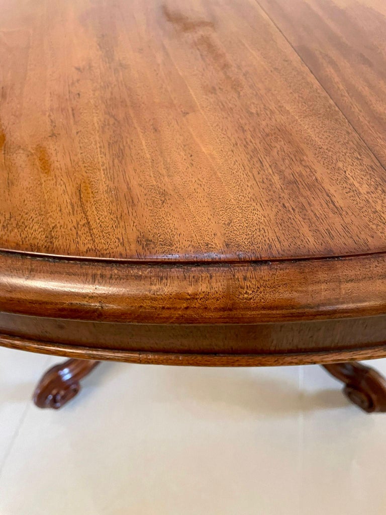 19th Century Antique Victorian Mahogany Circular Centre Table For Sale ...