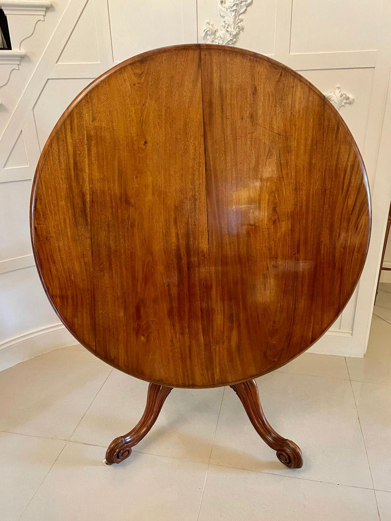 19th Century Antique Victorian Mahogany Circular Centre Table For Sale ...