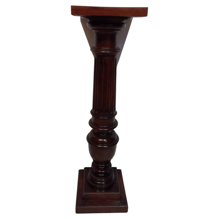 19th Century Antique Walnut Column Stained For Sale at 1stDibs