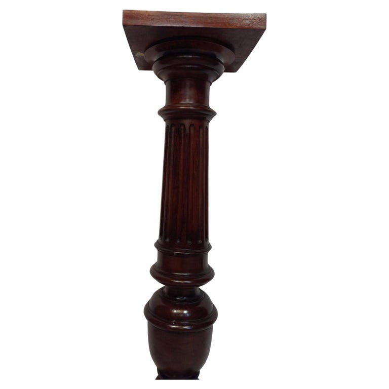 19th Century Antique Walnut Column Stained For Sale at 1stDibs