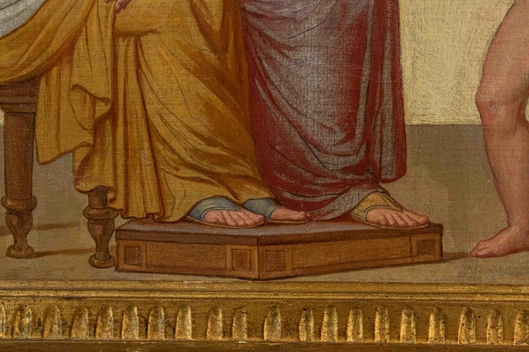 19th Century Apollo with Cupid and the Muses Painting Oil on Canvas at ...