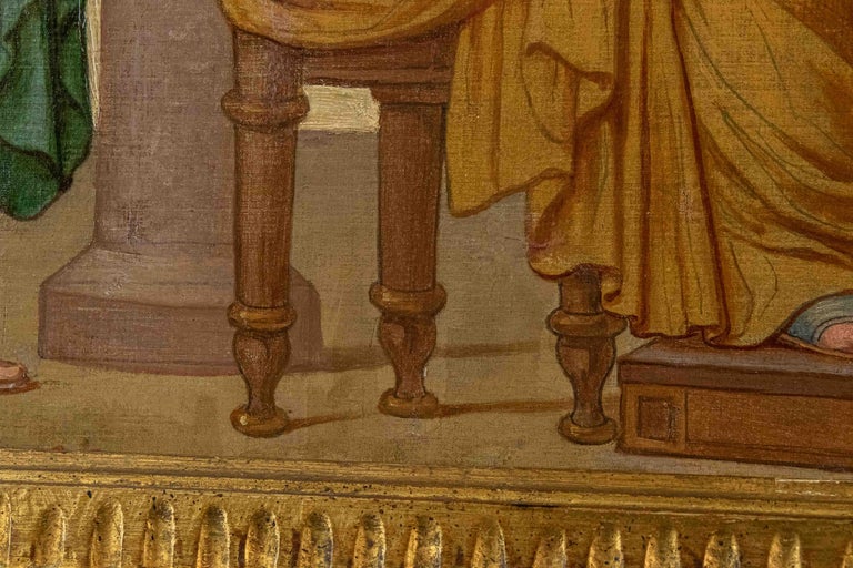 19th Century Apollo with Cupid and the Muses Painting Oil on Canvas at ...