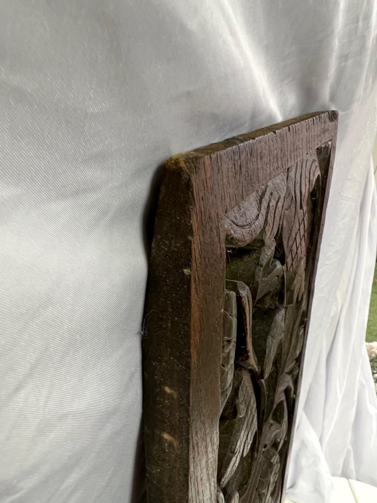 19th Century Architectural Antique Transom Wood Panel Pierced Carved ...
