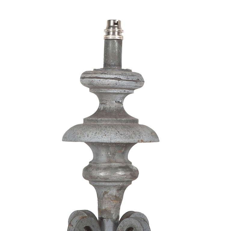 19th Century Architectural Fragment Adapted into a Zinc Lamp For Sale ...