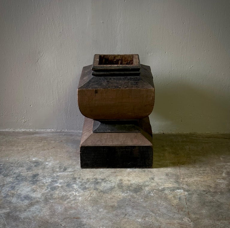 19th Century Architectural Wood Plinth For Sale at 1stDibs