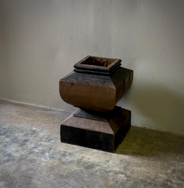 19th Century Architectural Wood Plinth For Sale at 1stDibs