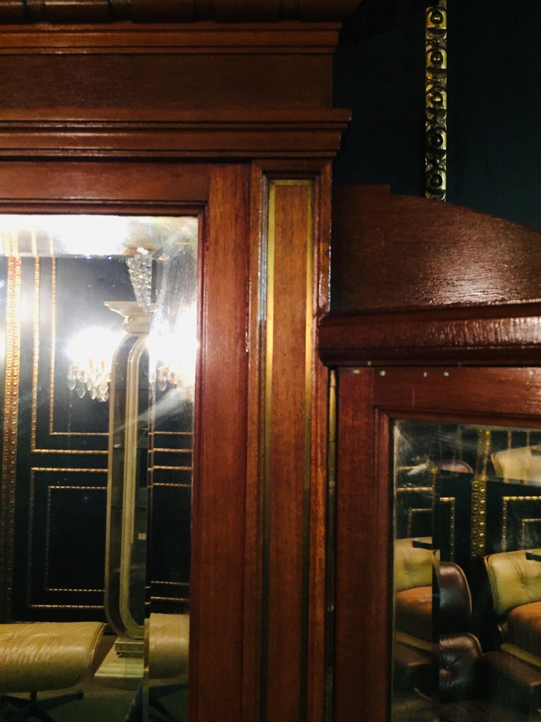 19th Century Art Deco Make-Up Table Solid Oak with 3 Mirrors in the ...