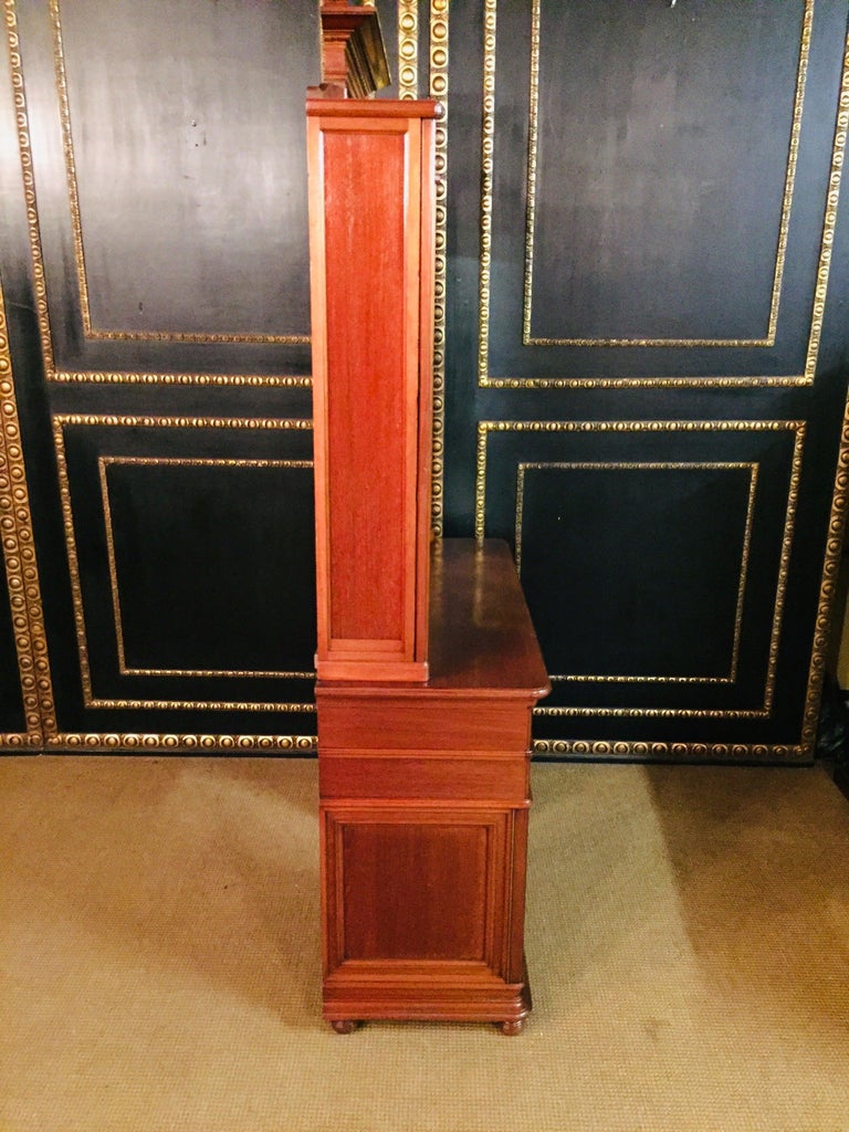 19th Century Art Deco Make-Up Table Solid Oak with 3 Mirrors in the ...