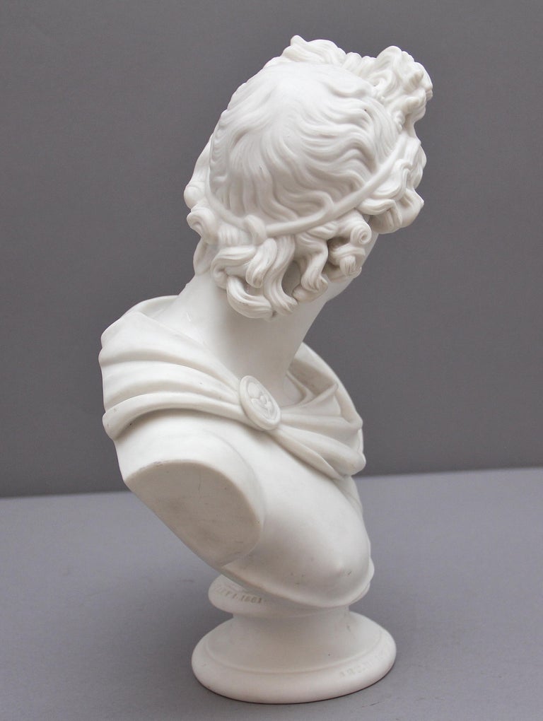 19th Century Art Union of London Parian Bust of Apollo at 1stDibs