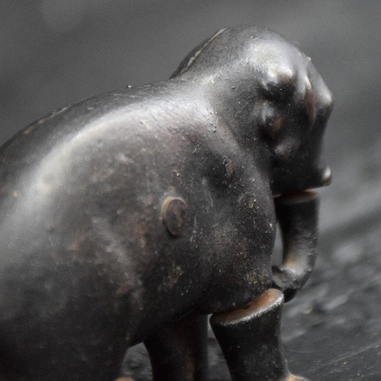 19th Century Articulated Ives USA Elephant Balancing Toy at 1stDibs