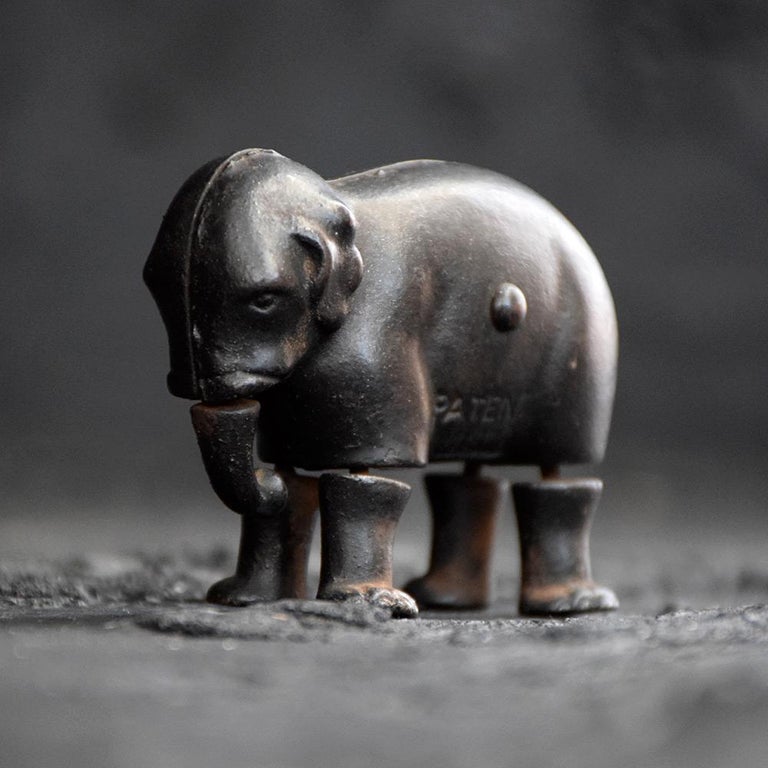 19th Century Articulated Ives USA Elephant Balancing Toy at 1stDibs