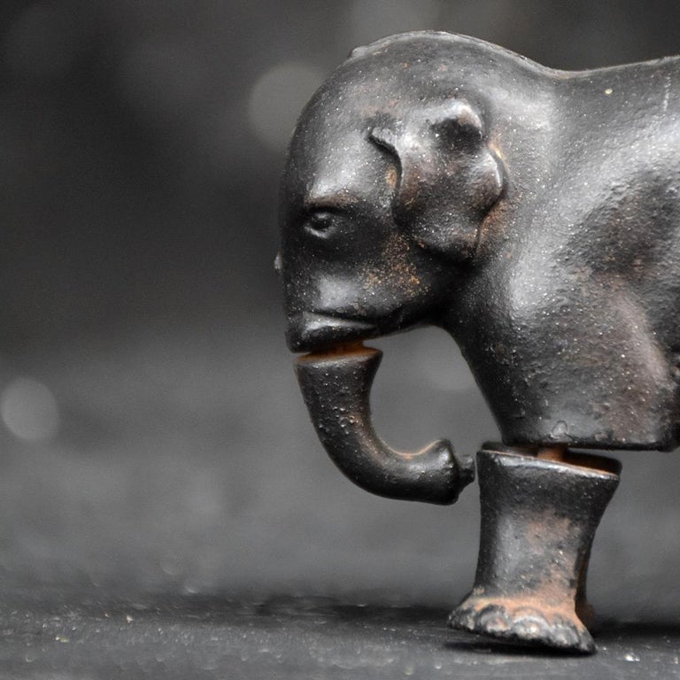 19th Century Articulated Ives USA Elephant Balancing Toy at 1stDibs
