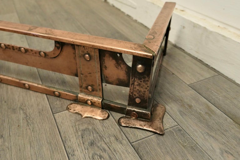 19th Century Arts and Crafts Brutalist Copper Fender For Sale at 1stDibs