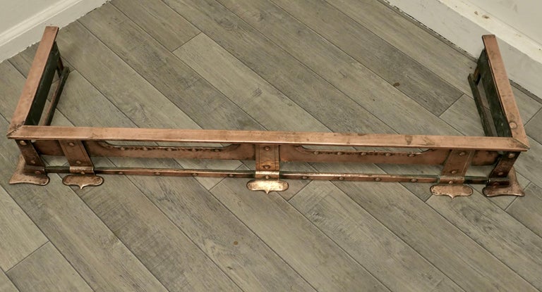 19th Century Arts and Crafts Brutalist Copper Fender For Sale at 1stDibs