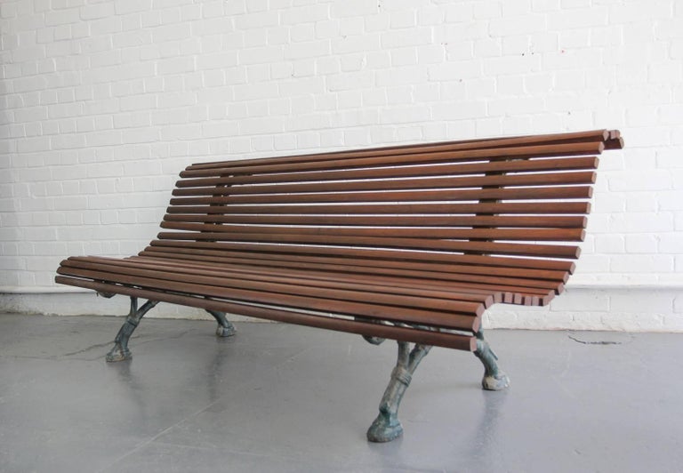 19th Century Arts and Crafts French Park Bench at 1stDibs